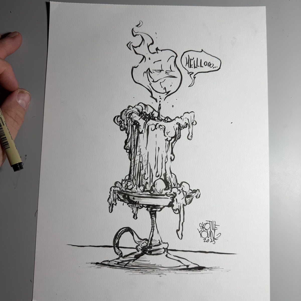 One Word Drawing Prompt- CANDLE – Stupid Fresh Mess