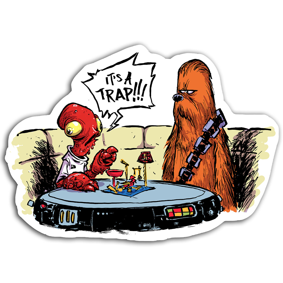 Sticker: It's A Trap – Stupid Fresh Mess